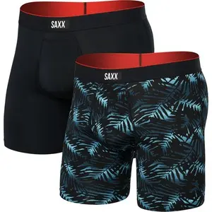 SAXX Assorted 2-pack Multi-sport Mesh Boxer Briefs - Palm Camo Glow/black