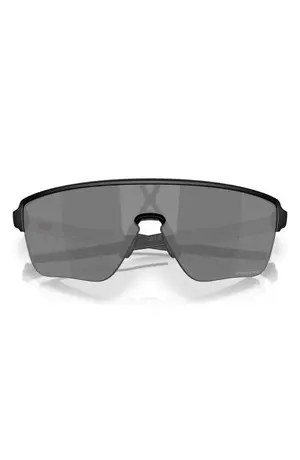 Oakley Corridor 142mm Semi Rimless Prizm™ Polarized Shield Sunglasses - Matte Black
