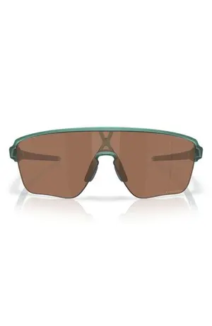 Oakley Corridor 142mm Semi Rimless Prizm™ Polarized Shield Sunglasses - Trans Pacific/prizm Tungsten