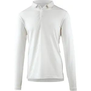UV SKINZ Long Sleeve Performance Polo - White