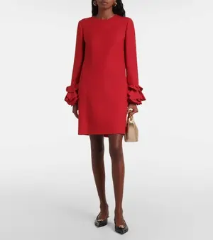 Valentino Garavani Crepe Couture Minidress - Red