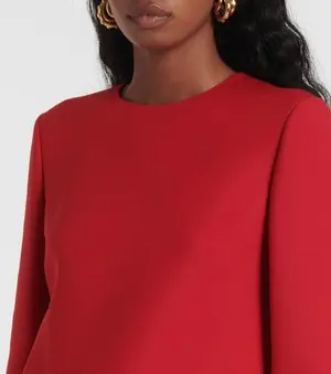Valentino Garavani Crepe Couture Minidress - Red