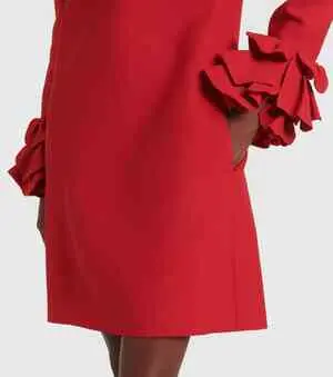 Valentino Garavani Crepe Couture Minidress - Red