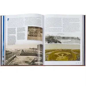 GRAPHIC IMAGE Ballparks Past And Present Leather Coffee Table Book