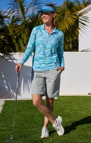UV SKINZ Walking Shorts - Agave