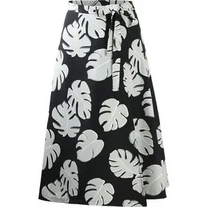 UV SKINZ Wrap Skirt - Black Flora