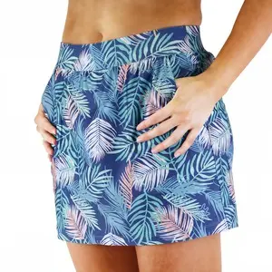 UV SKINZ Active Swim Skirt - Koa Leaves