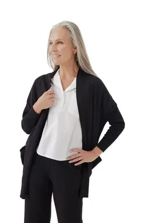 PACT Organic Cotton Cardigan - Black