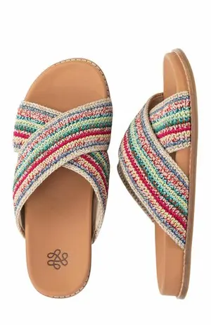 THE SAK Penelope Slip-on Sandals - Eden Stripe
