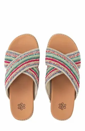 THE SAK Penelope Slip-on Sandals - Eden Stripe