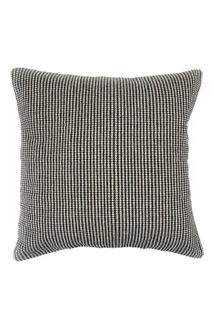 MANUSHI Houndstooth Woven Pillowcover - Black And White