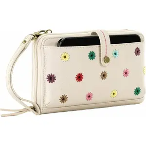THE SAK Iris Smartphone Crossbody Bag Stone Multi Eyelet