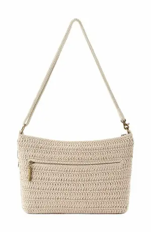 THE SAK Lumi Convertible Crossbody Hand Crochet Bag - Flower Ecru