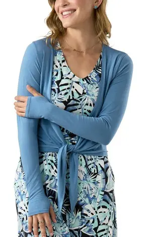 UV SKINZ Long Sleeve Crossover Wrap Baltic