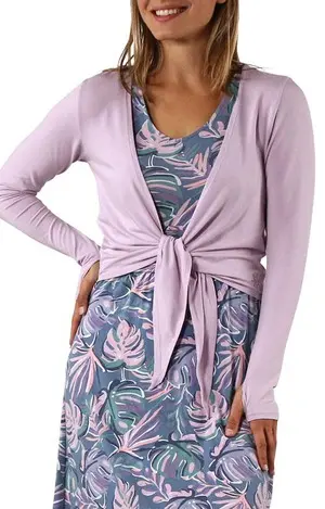 UV SKINZ Long Sleeve Crossover Wrap - Lotus