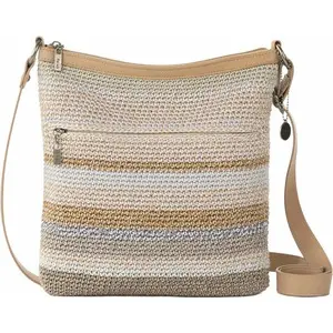 THE SAK Lucia Leather Crossbody Bag - Sand Stripe