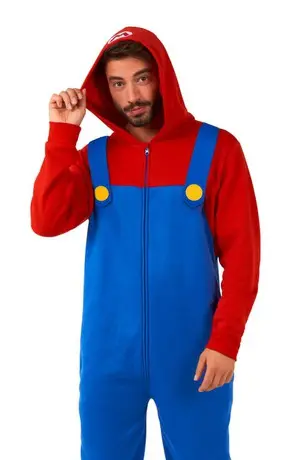 Opposuits Super Mario™ Hooded Fleece Jumpsuit