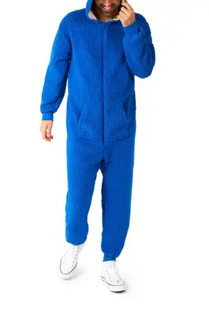 Opposuits Sesame Street® Cookie Monster Fleece Jumpsuit - Blue