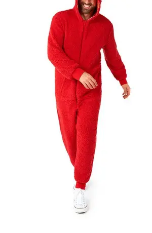 Opposuits Sesame Street® Fleece Jumpsuit - Red