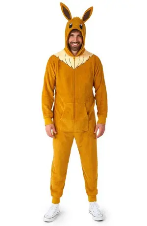 Opposuits Pokémon™ Eevee Hooded Long Sleeve Fleece Jumpsuit