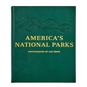 GRAPHIC IMAGE America's National Parks Leather Coffee Table Book - Green