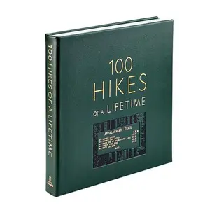 GRAPHIC IMAGE 100 Hikes Of A Lifetime Leather Coffee Table Book