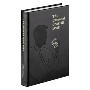 GRAPHIC IMAGE The Essentail Cocktail Book Leather Coffee Table Book