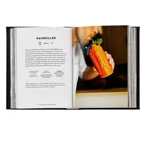 GRAPHIC IMAGE The Essentail Cocktail Book Leather Coffee Table Book