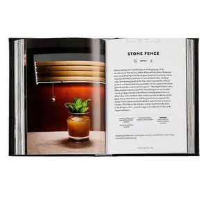 GRAPHIC IMAGE The Essentail Cocktail Book Leather Coffee Table Book