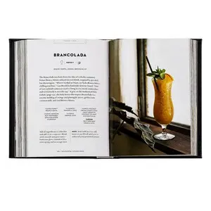 GRAPHIC IMAGE The Essentail Cocktail Book Leather Coffee Table Book