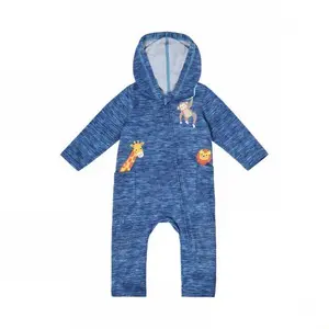 UV SKINZ Hooded Everyday Romper - Jaspe Zoo