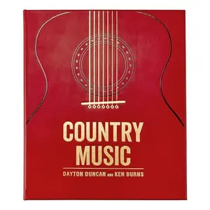GRAPHIC IMAGE Country Music Leather Coffee Table Book - Red