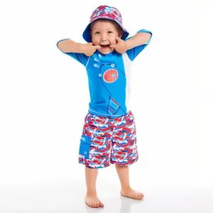UV SKINZ 3-piece Swim Set - Blue Sharks
