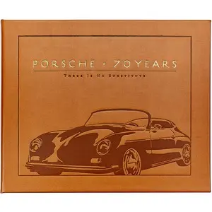 GRAPHIC IMAGE Porsche 70 Years There Is No Substitute Leather Coffee Table Book - Beige