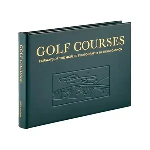 GRAPHIC IMAGE Golf Courses Leather Coffee Table Book