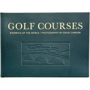 GRAPHIC IMAGE Golf Courses Leather Coffee Table Book - Green