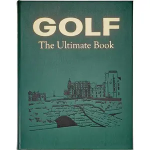 GRAPHIC IMAGE Golf The Ultimate Book Leather Coffee Table Book - Green