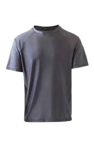UV SKINZ Short Sleeve Crew Sun & Swim Shirt - Charcoal