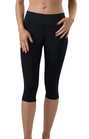 UV SKINZ Active Sport Swim Capris - Black