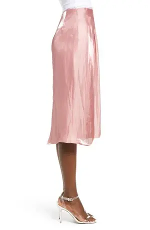 Endless Rose Metallic Draped Skirt