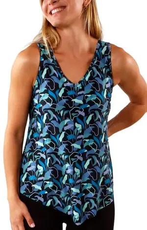 UV SKINZ Swing Tank Top - Evening Leaves