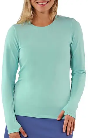 UV SKINZ Long Sleeve Everyday Tee - Seaglass