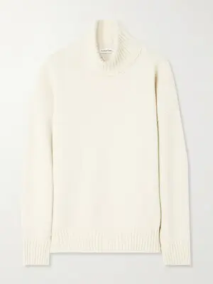 Another Tomorrow Recycled Cashmere And Wool-blend Turtleneck Sweater