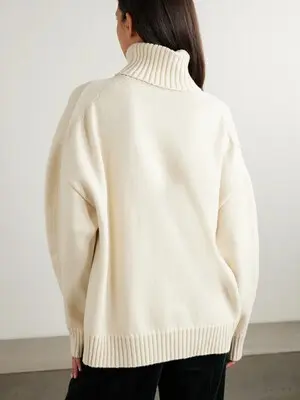 Another Tomorrow Recycled Cashmere And Wool-blend Turtleneck Sweater