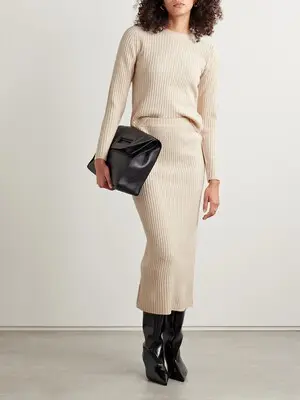 Co Ribbed Wool-blend Sweater