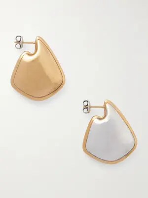 Bottega Veneta Sculptural Earrings - Silver