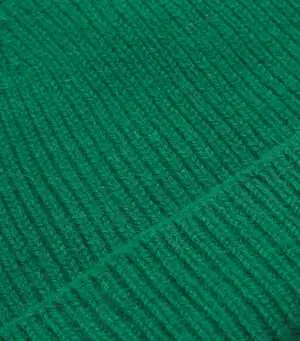 LE BONNET Classic Ribbed Beanie - Green