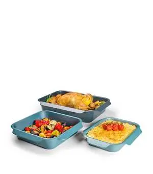 JOSEPH JOSEPH Set Of 3 Non-stick Nest Roasting Trays - Blue