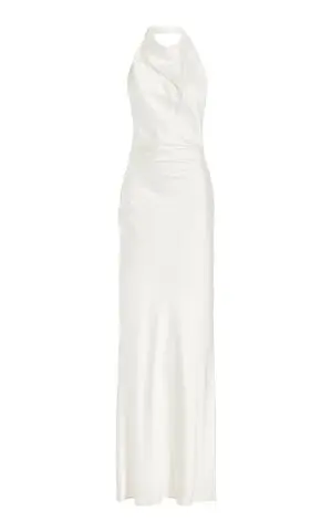 Simkhai Reannon Draped Gown - Ivory
