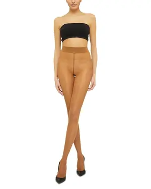 Wolford Satin Touch Comfort Sheer Tights - Honey